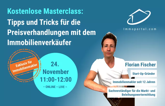 Masterclass Preisverhandlung mit Immobilienverkäufer - immoportal.com