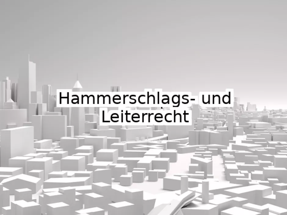 Hammerschlag Und Leiterrecht